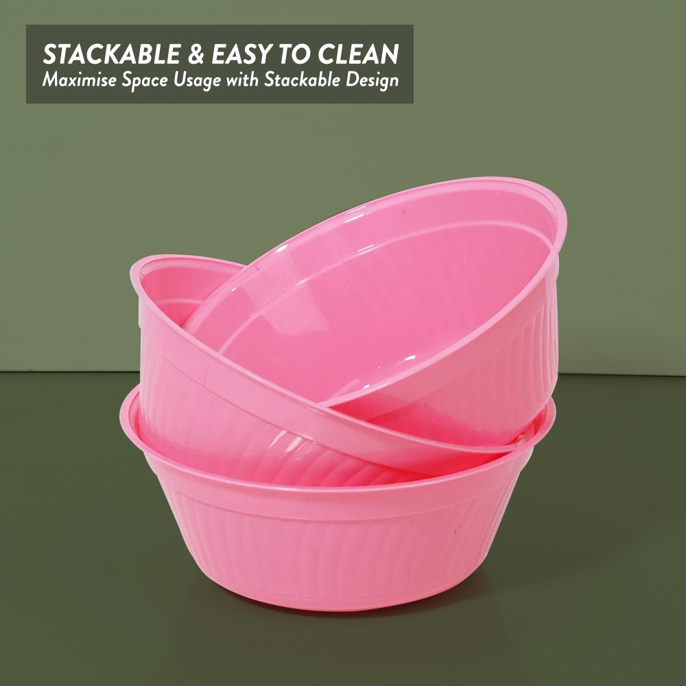 Elianware 19PCS Potluck Picnic Party Pinggan Mangkuk Set Dining Plate ...