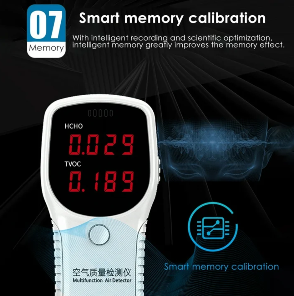 Formaldehyde Gas Detector Tester Digital Air Quality Monitor Meter HCHO ...