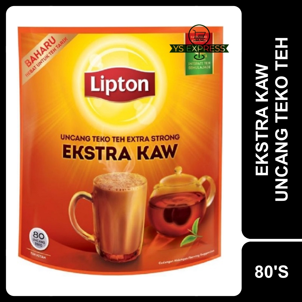 LIPTON Ekstra Kaw Uncang Teko Teh Extra Strong 80'S | PGMall