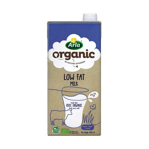 Arla Organic Low Fat Milk (1L) - BuiltaMart