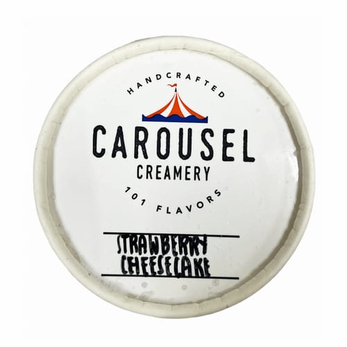 Carousel Creamery Strawberry Cheesecake Ice Cream (473mL) - BuiltaMart