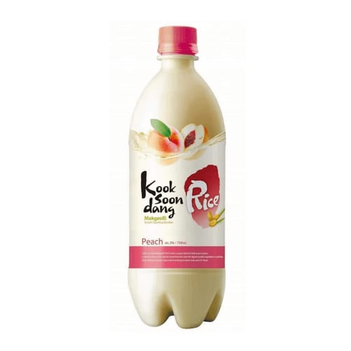Kook Soon Dang Peach Smooth Sparkling Rice Wine (750mL) - BuiltaMart