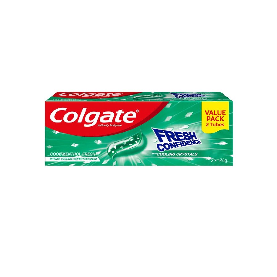 Colgate Cool Menthol Fresh Toothpaste Twin Pack (2 x 173g) - BuiltaMart