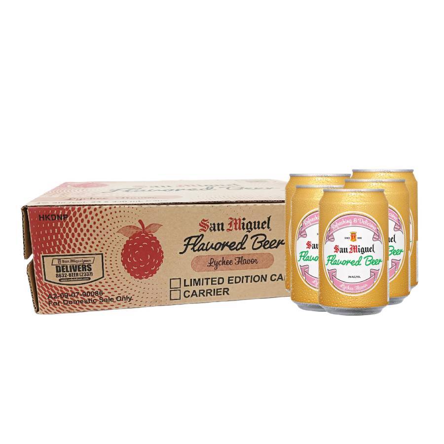 San Miguel Lychee Flavored Beer (24 x 330mL) - BuiltaMart