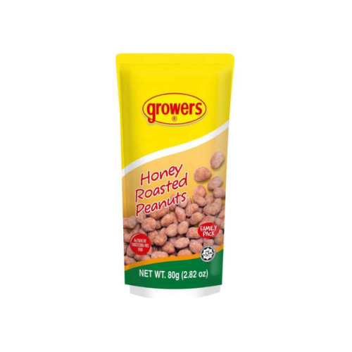 Growers Honey Roasted Flavor Less Grease Peanuts (80g) - BuiltaMart