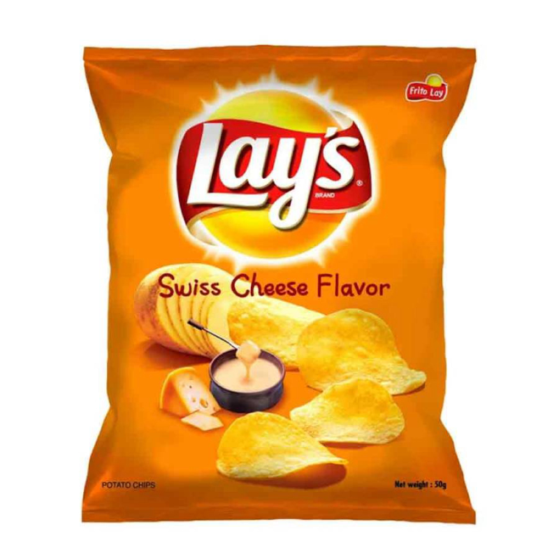 Lay's Swiss Cheese Potato Chips (50g) - BuiltaMart