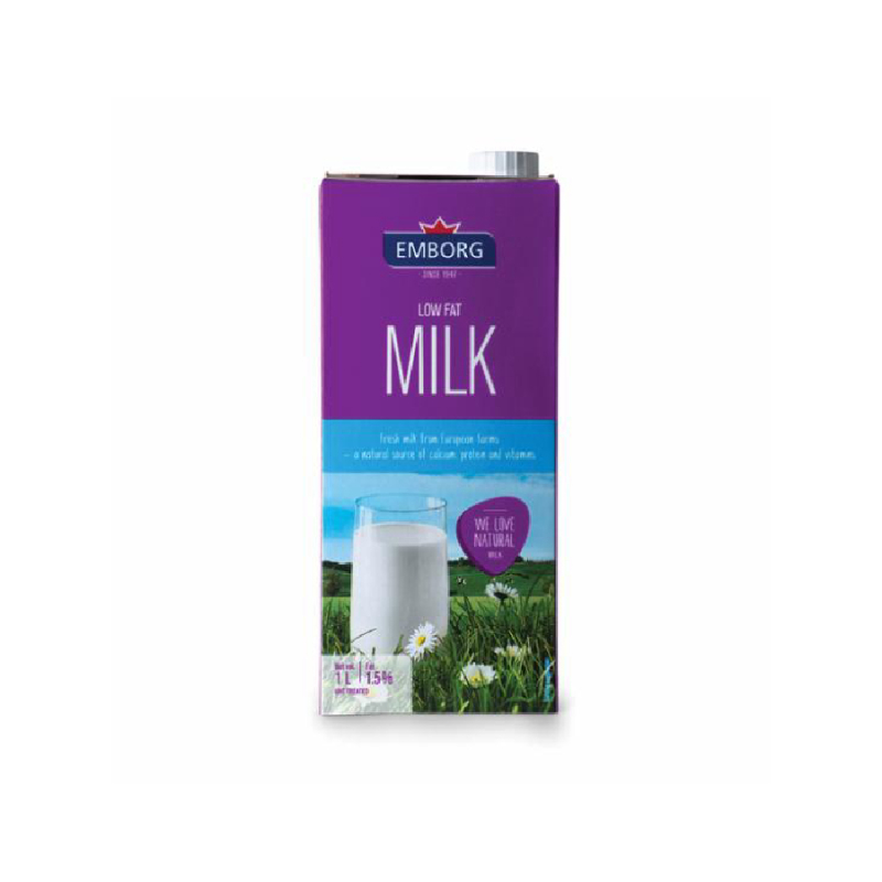 Emborg UHT Low Fat Milk (1L) - BuiltaMart