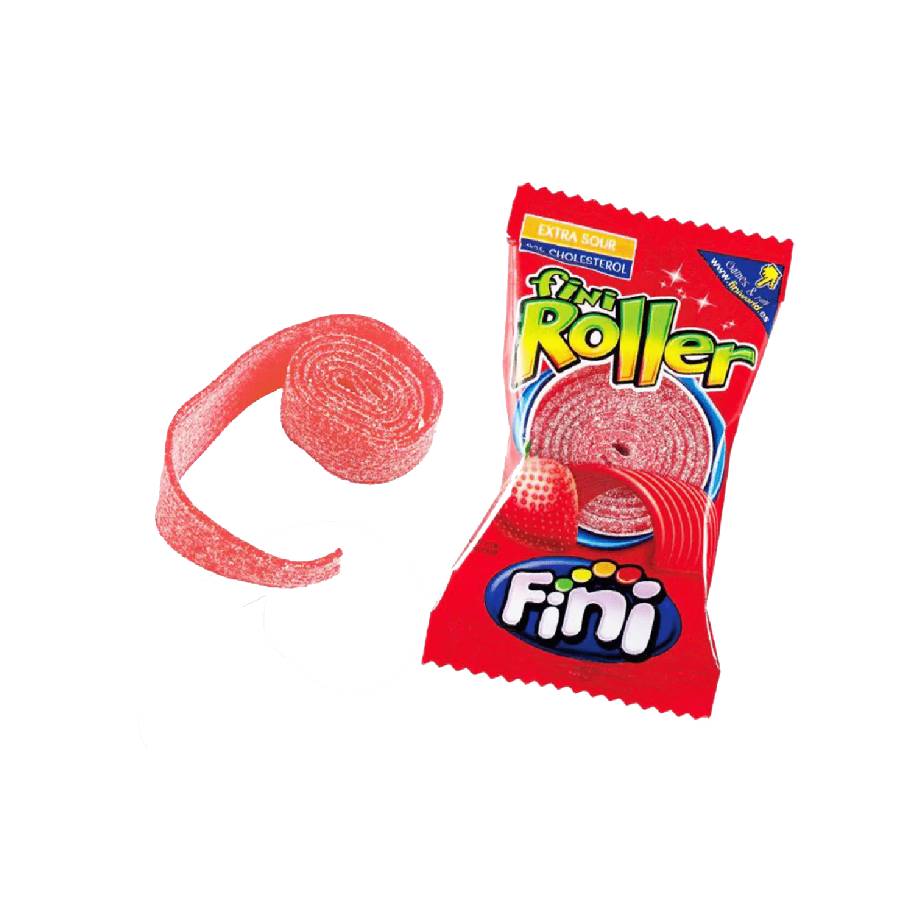 Fini Roller Strawberry Extra Sour (20g) - BuiltaMart