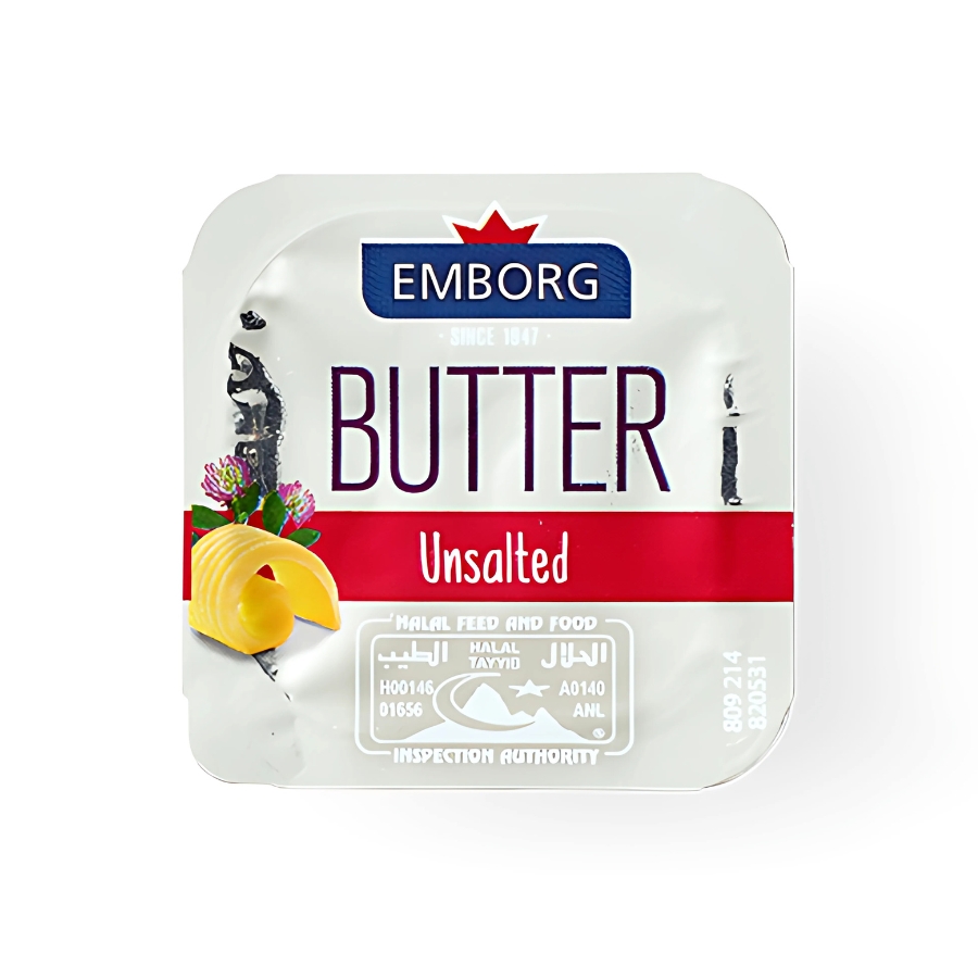 Emborg Unsalted Butter (8g) - BuiltaMart