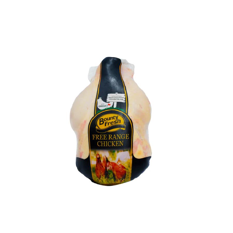 Frozen Free Range Whole Chicken (1.1-1.2kg) by Bounty Fresh - BuiltaMart