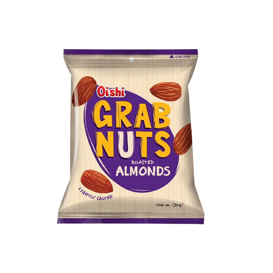 Oishi Grab Nuts Lightly Salted Roasted Almonds (30g) - BuiltaMart