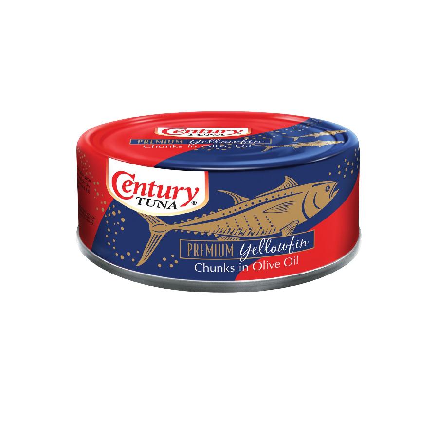 Century Tuna Premium Yellowfin Chunks in Olive Oil (184g) - BuiltaMart