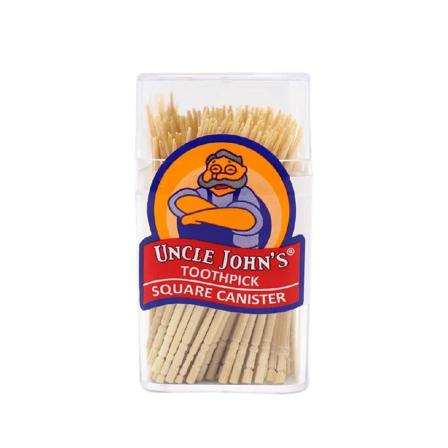 Uncle John's Toothpick Square Container - BuiltaMart
