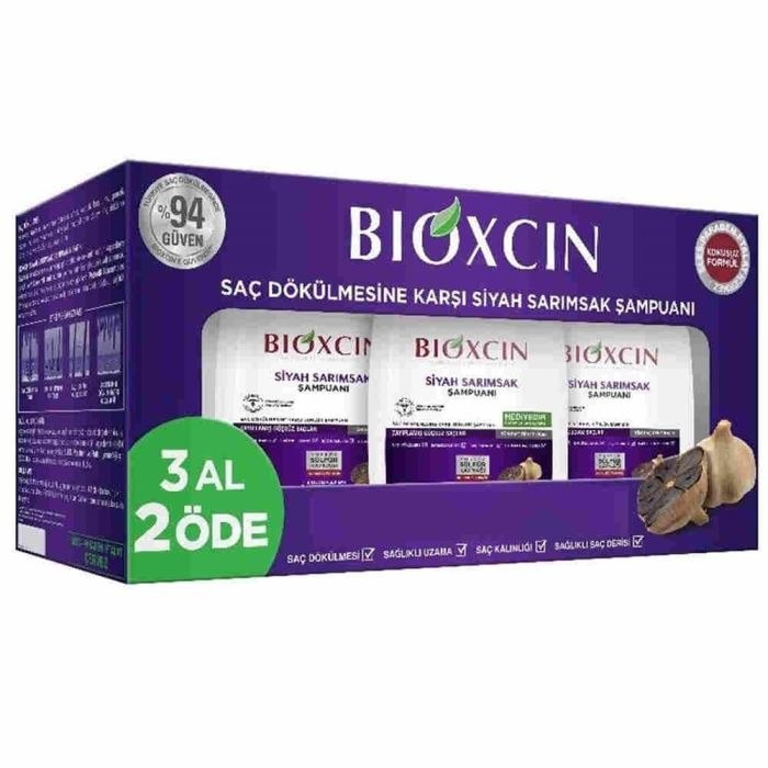 Bioxcin Bioxcin Black Garlic Shampoo 3x300ml Set | Marasi