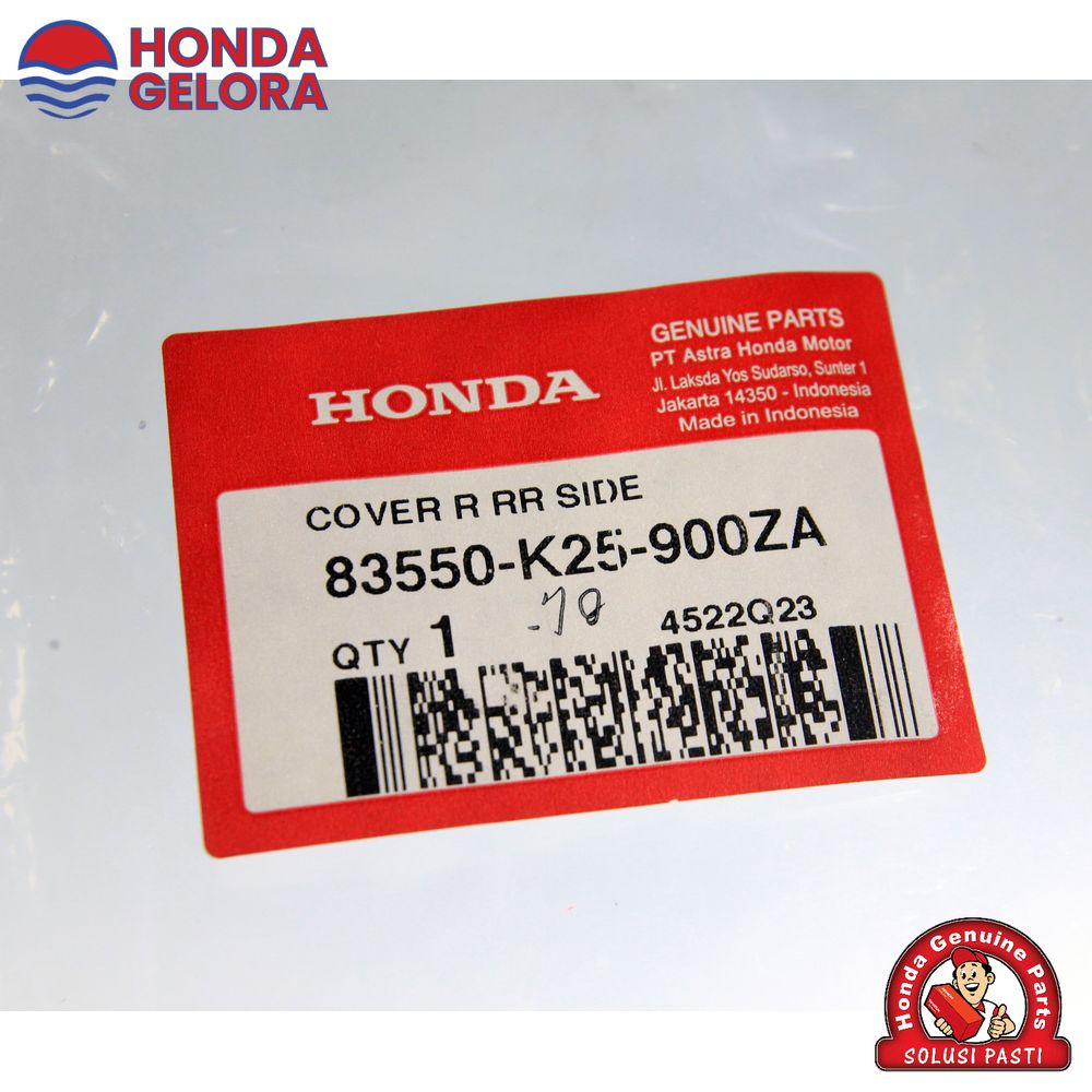 Honda Gelora - COVER R RR SIDE - 83550K25900ZA