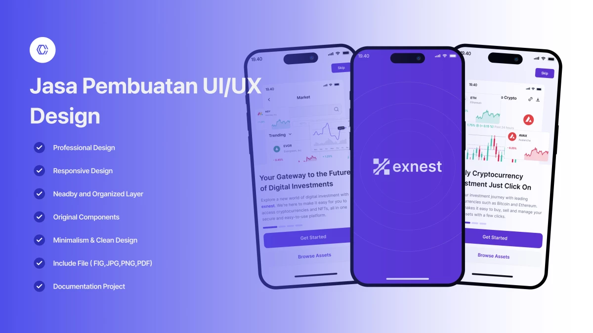 Desain Website Profesional Clean dan Minimalism | IFreelance
