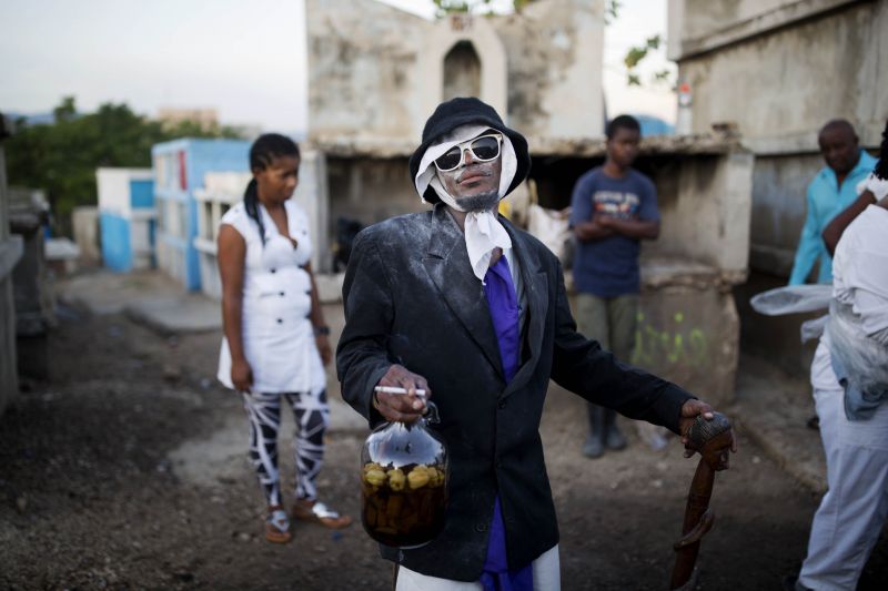 Haitians honour the dead with sacred rituals