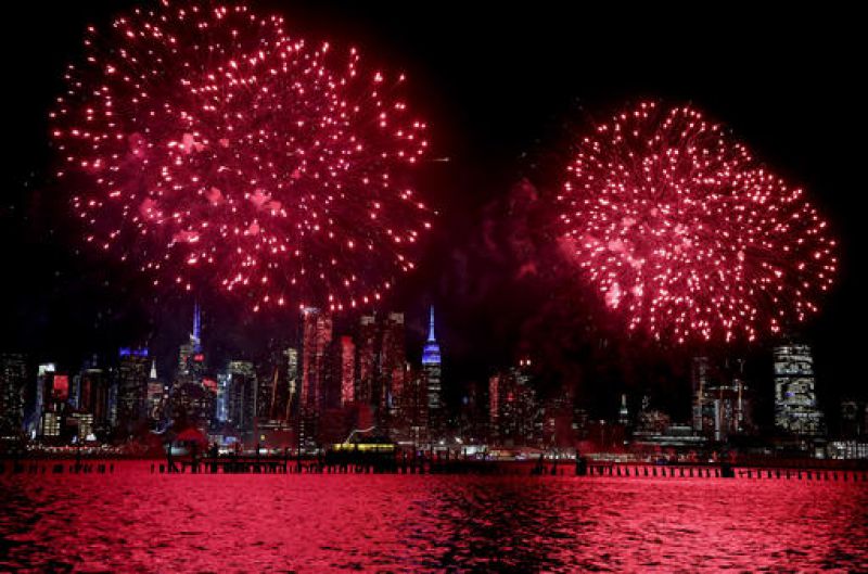 Lunar New Year celebrations light up the sky across the world