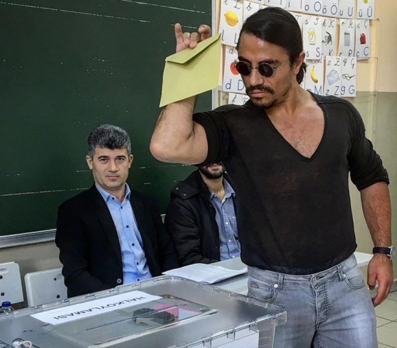 Turkish chef Salt Bae casting his vote made netizens come up with ...