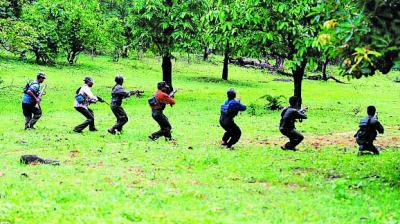 Naxals release clip of guerrilla training