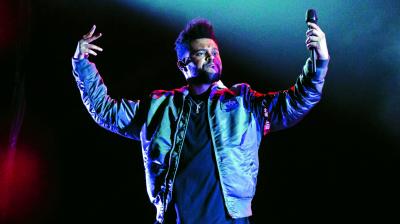 The Weeknd breaks down on stage!