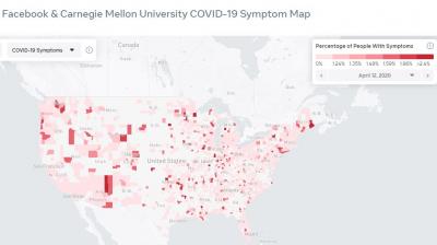 Coronavirus 'heat map' visualises spread of COVID-19 from Facebook ...