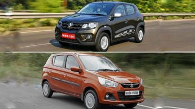 Spec comparison: Alto K10 AGS vs Renault Kwid AMT