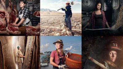 Women in traditional 'male jobs' for powerful photo-series