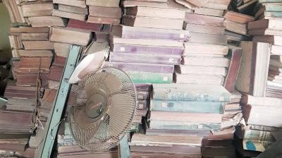 Mumbai University library’s second floor in shambles