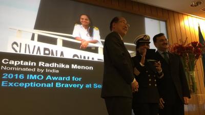 India's female Merchant Navy captain wins award