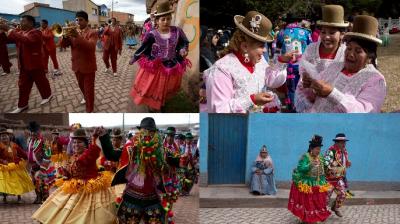 Bolivians celebrate the carnival with song and dance