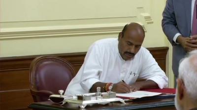 BJP MP Virendra Kumar sworn in as protem speaker of Lok Sabha