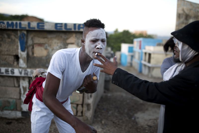 Haitians honour the dead with sacred rituals