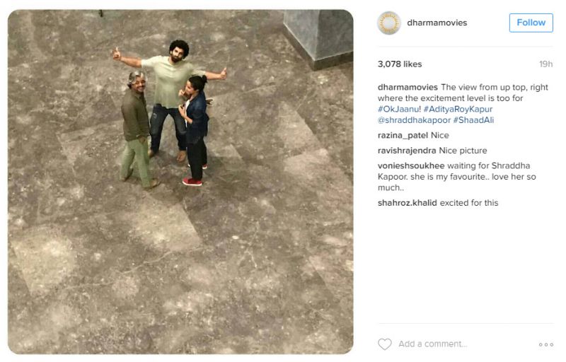 Aditya and Shraddha sink into their characters in new OK Jaanu snap