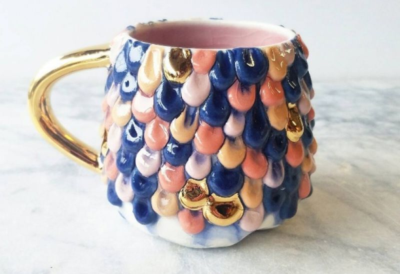 Artist makes eye-catching mugs that are too good to have coffee in