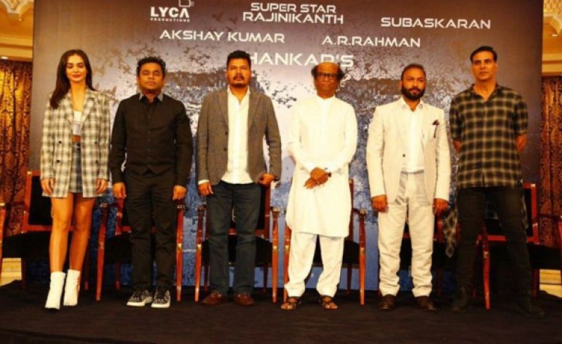 Rajinikanth, Akshay and co reach Dubai in grand style for 2.0 audio launch