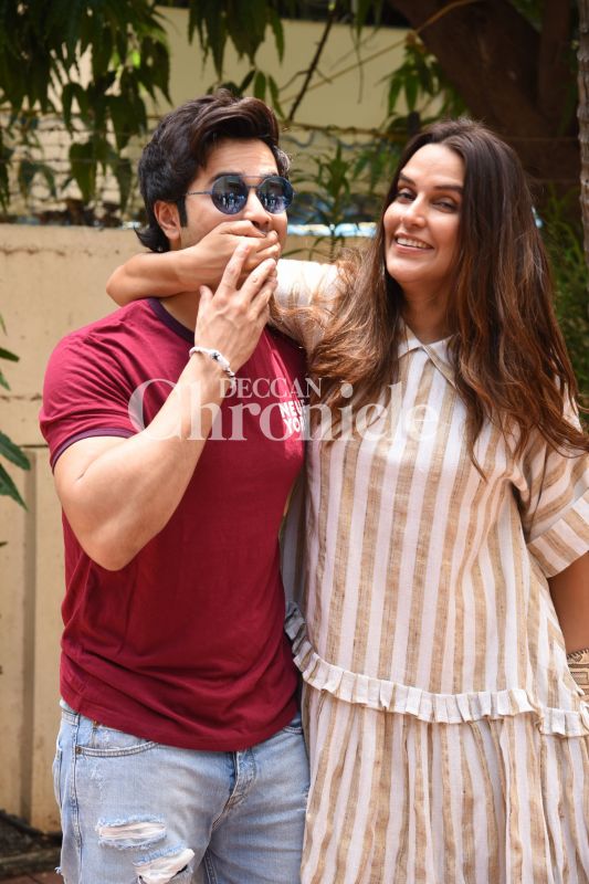 Varun and Neha put their 'No Filter' mode on as they shoot for show