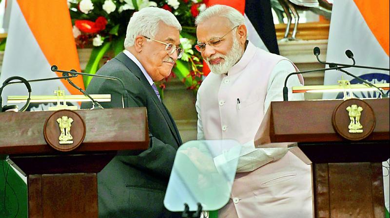 Narendra Modi says India hopes for united Palestine