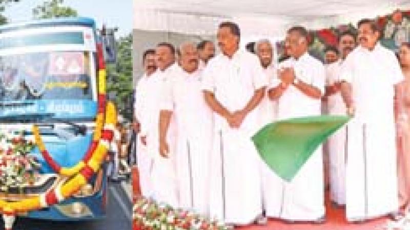 Edappadi K Palaniswami flags off 500 new govt buses
