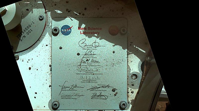 Obama thanks NASA for taking his sign to Mars