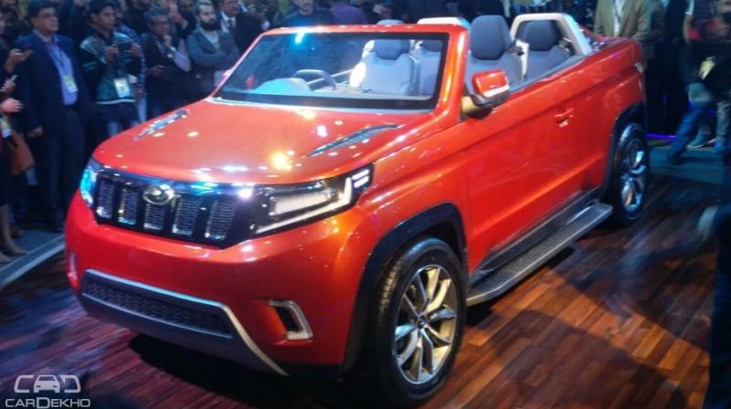 Mahindra showcases TUV Stinger SUV at Auto Expo 2018