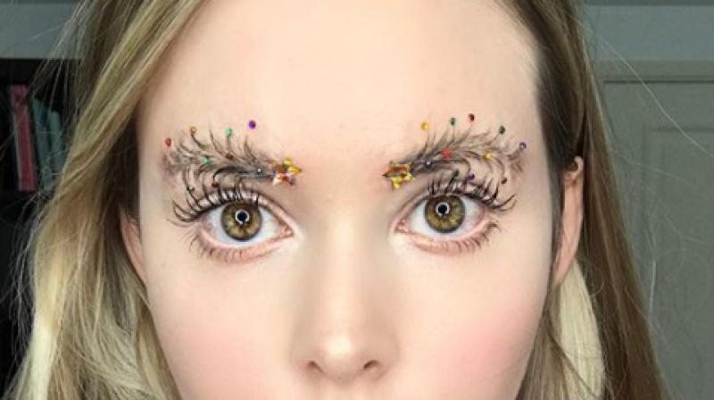 Christmas tree brows are the must have festive trend this season