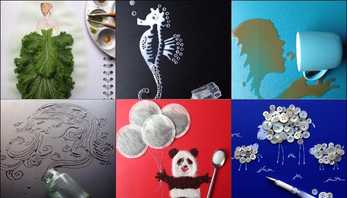 Artist seamlessly merges everyday objects into art creations