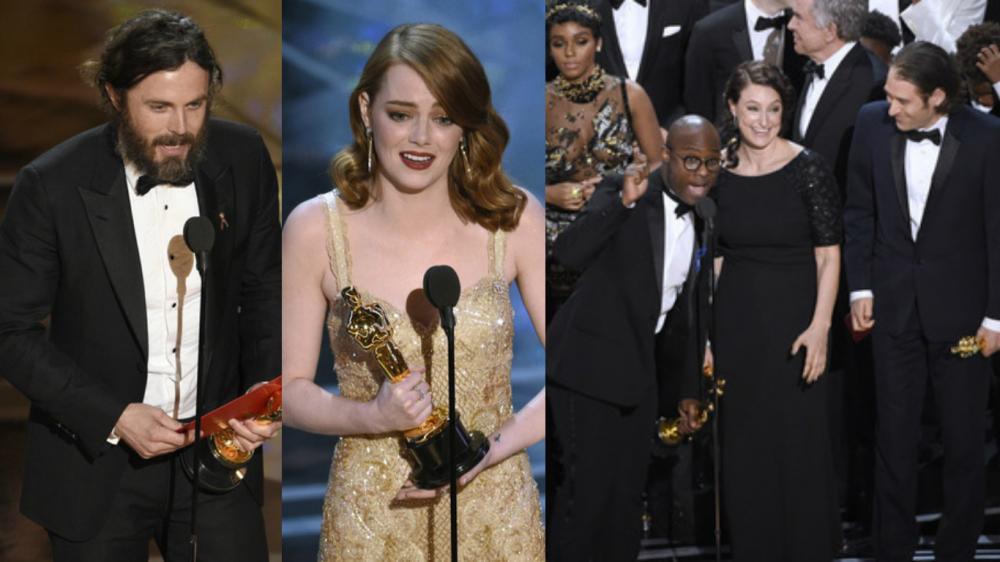 89th Academy Awards: Winners hold their trophies with pride