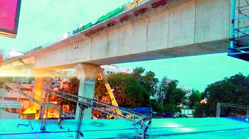 Begumpet overbridge works completed