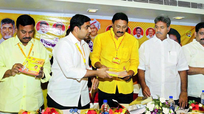 Nara Lokesh blames Left parties for non-development of Vijayawada
