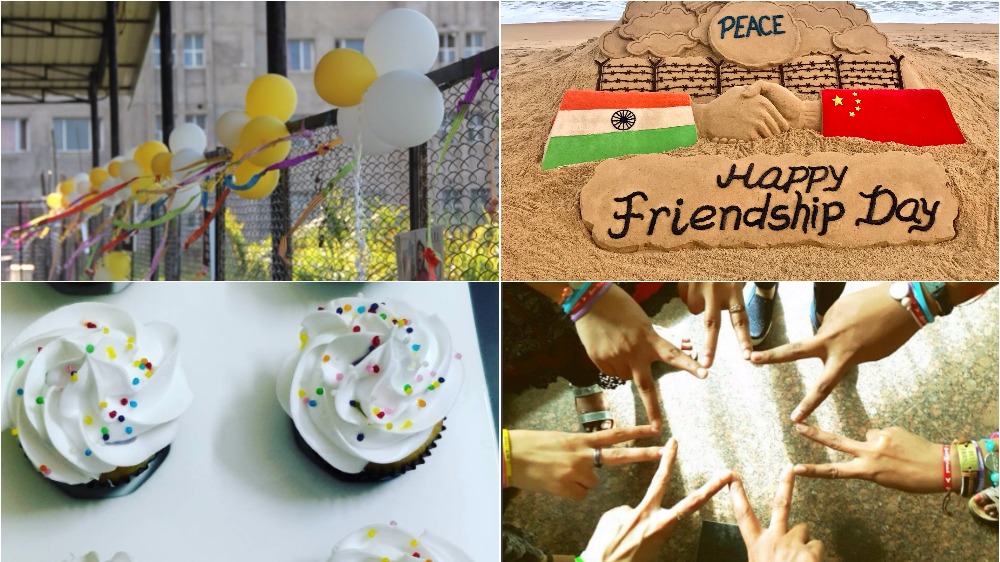 Friendship Day celebrations through colour, art and sweets