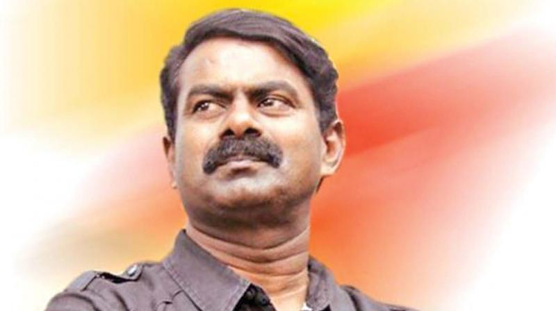 Seeman does a cameo in Adangathey