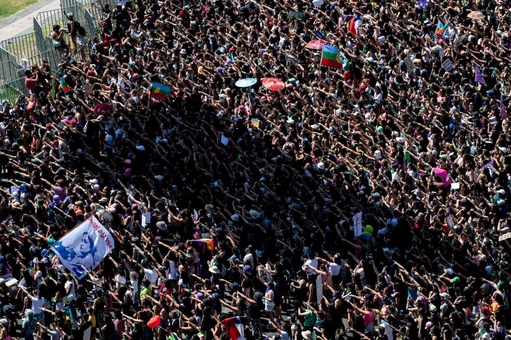 In pictures: Women's Day march around the world