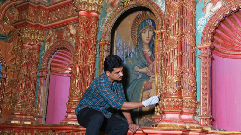 Kerala: 250-year-old painting of St Mary to get a facelift